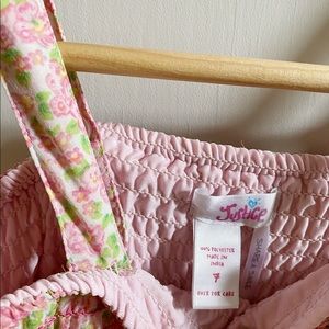 Justice | Dresses | Justice Girls Pink Ruffle Tiered Spring Dress ...